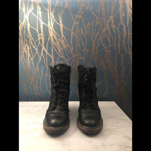 White Mountain | Shoes | Womens Black Combat Boot | Poshmark
